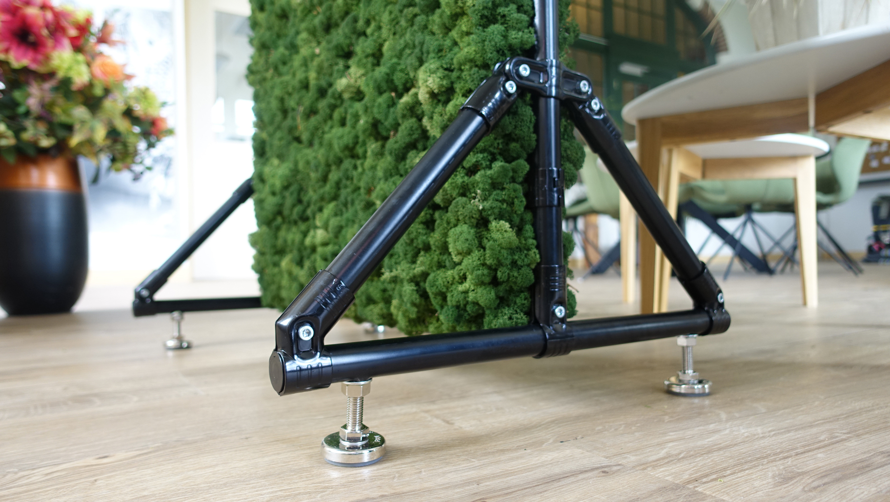 Mobiele mosscherm als divider